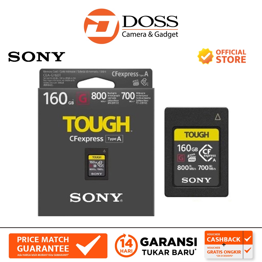 Jual Sony 160GB CFexpress Type A TOUGH Memory Card | Shopee Indonesia