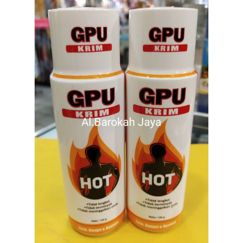 Jual Gpu Krim Hot 120gr - Minyak Gosok Pijat Urut | Shopee Indonesia