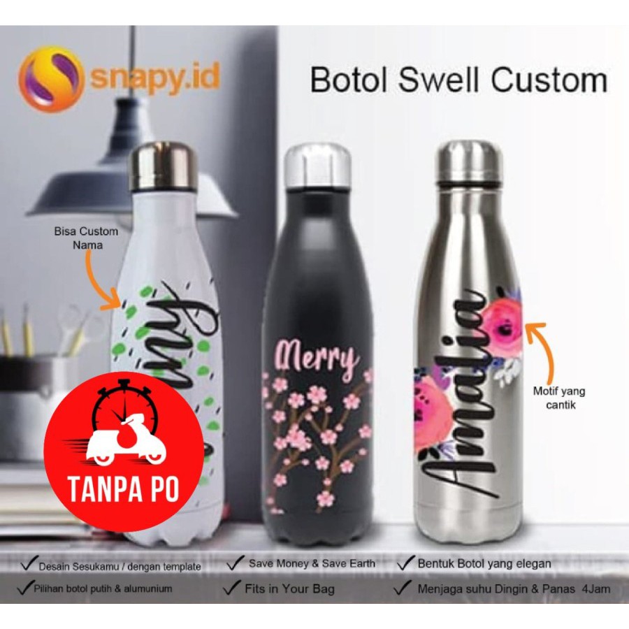 Jual Snapy - Cetak Tumbler Swell Starbuck Botol Tumblr Termos Stainless ...