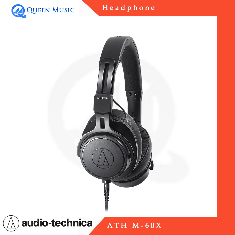 Jual Audio Technica ATH M60x On-Ear Professional Monitor Headphones | Shopee Indonesia