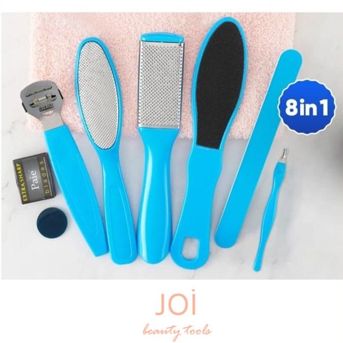 Jual Alat Manicure Pedicure Set 8 in 1 Perawatan Kaki (FREE POUCH ...