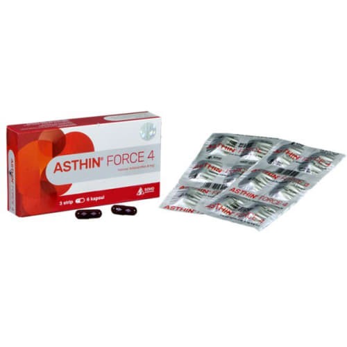 Jual ASTHIN FORCE 12MG Strip Tablet Astaxanthin 6MG 4MG Strip Suplemen ...