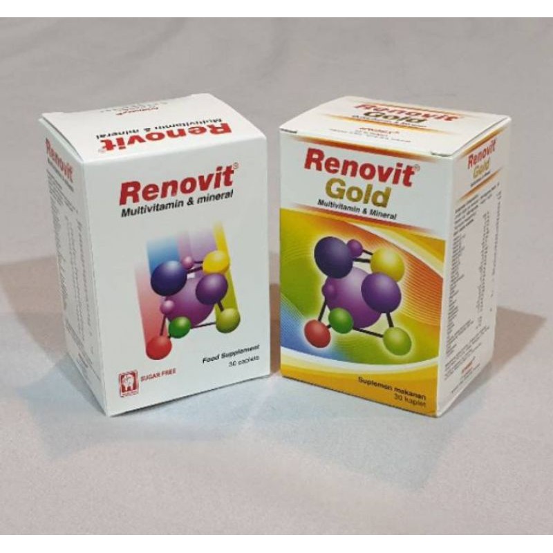 Jual Promo!!! Multivitamin dan Mineral Renovit gold 30s (exp Jan 25 ...