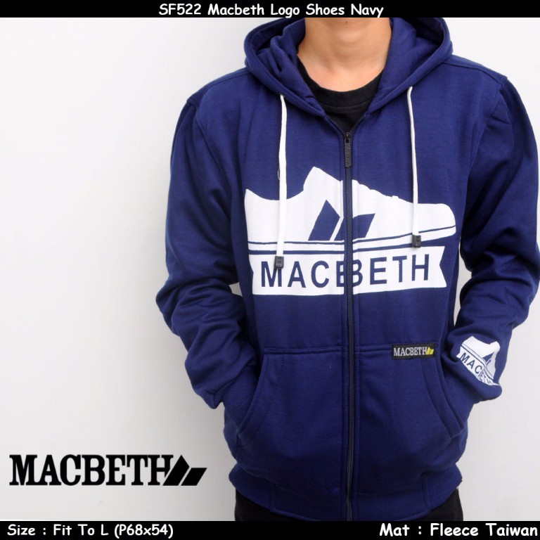 Jual JAKET SWEATER DISTRO MACBETH SEPATU NAVY KEREN / HITAM / BIRU ...