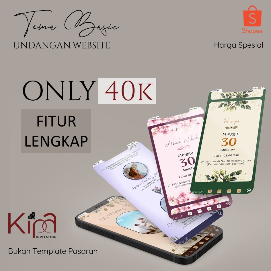 Jual PROMO Undangan Digital Website Pernikahan | Tema Foto - Web ...