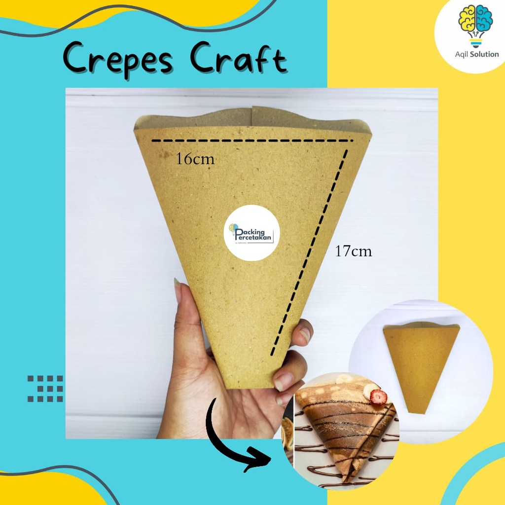 Jual Waffle Packaging / Crepes Craft - Kemasan Crepes | Shopee Indonesia