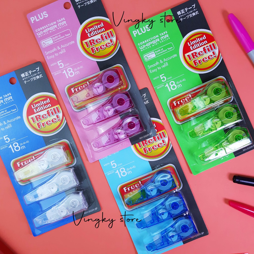 Jual Refill Correction Tape / Isi Ulang Tipex Plus WH-635 / WH-605 isi ...