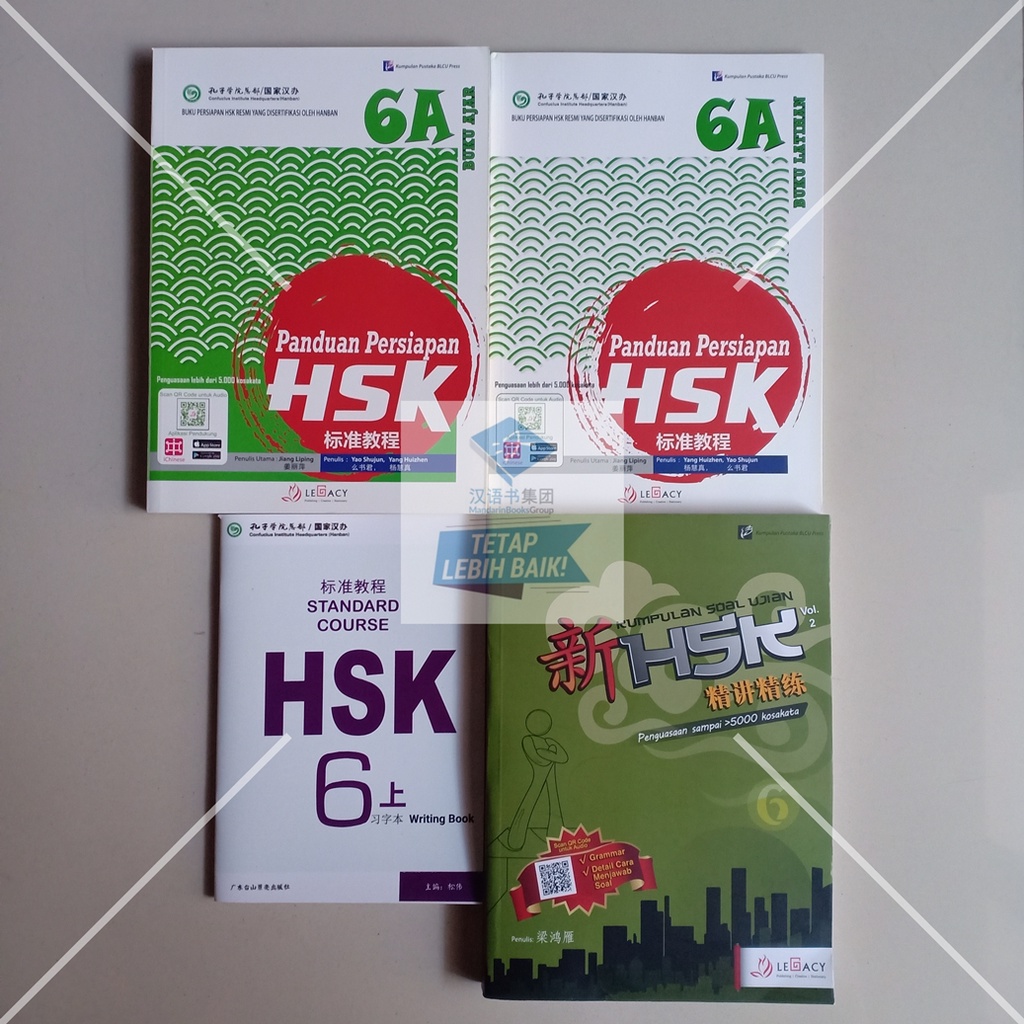Jual Paket Buku HSK 6A Panduan Persiapan & Soal Ujian Vol. I & Writing ...