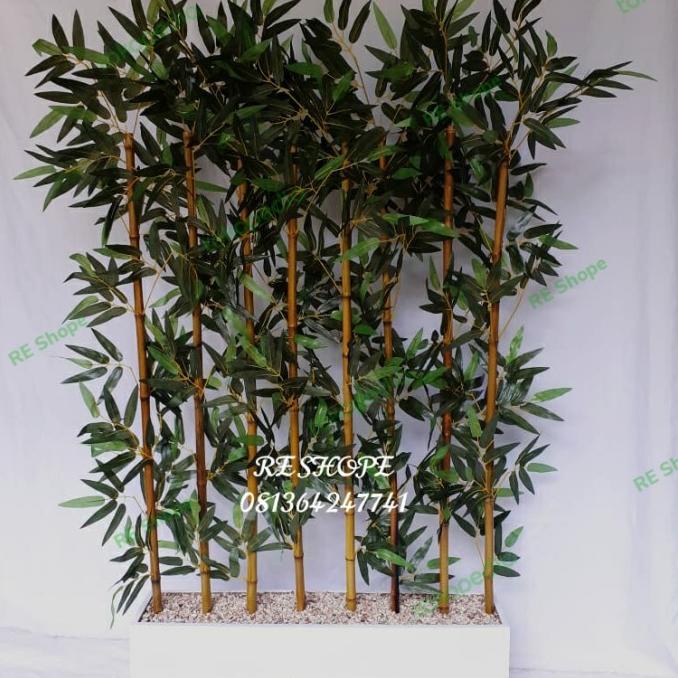 Jual bunga plastik pohon bambu partisi/Bunga hias/artificial/pohon hias ...