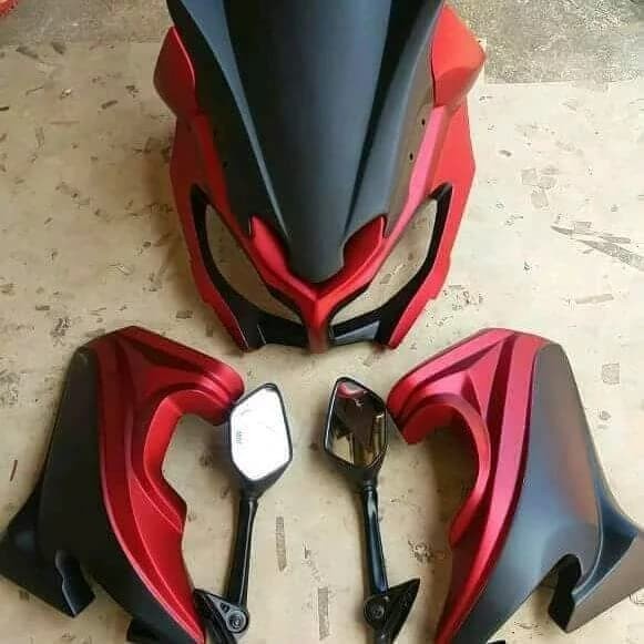 Jual Variasi Yamaha Aerox 155 vva Kedok Predator Cover Sen dan Spion ...