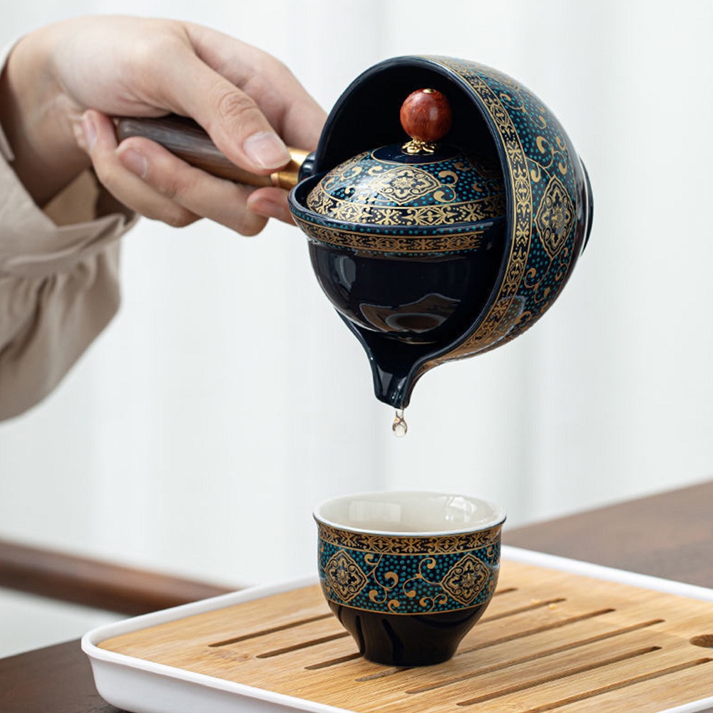 Jual Chinese Kung Fu Tea Pot Set Poci Gelas Gelas Cangkir Tie Kuan Yin ...