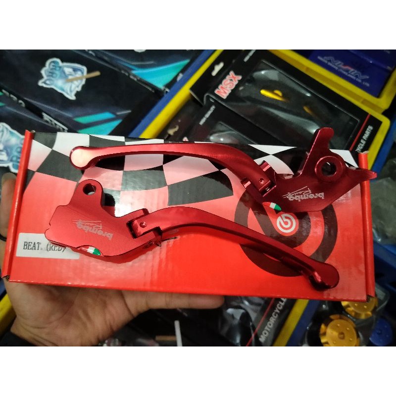 Jual Handle Rem Vario Beat Karbu Beat Fi Merah Brembo | Shopee Indonesia