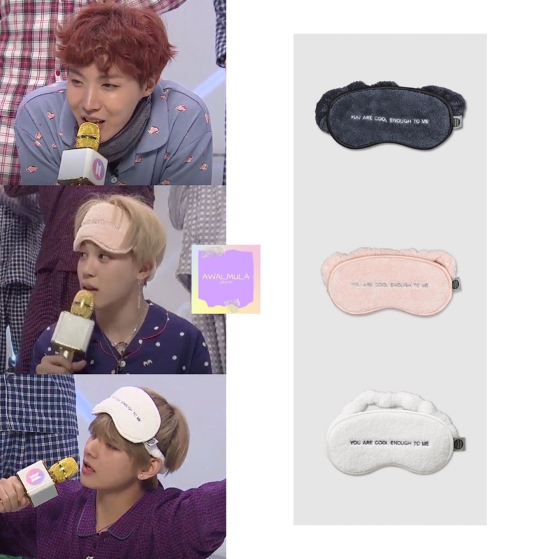 Jual (PO) OFFICIAL Cool Enough The Sleeping Mask worn by BTS Jhope ...