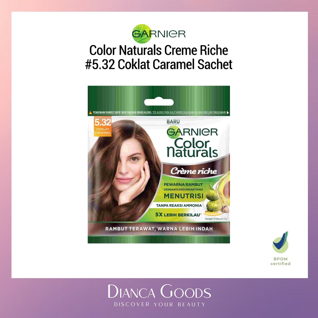 Jual GARNIER Color Naturals Series (Sachet Hijau) | Coklat / Coklat ...