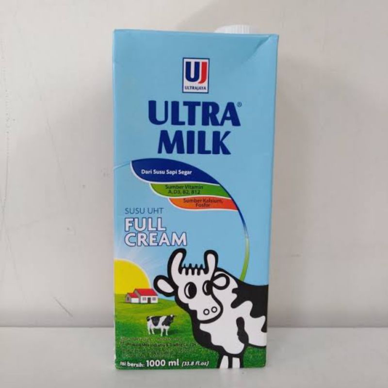Jual Susu UHT Ultramilk fullcream 1 liter | Shopee Indonesia