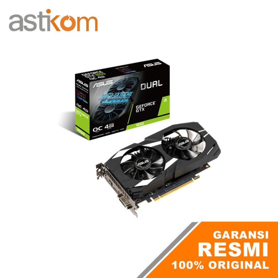 Jual VGA ASUS GTX 1650 Dual OC 4GB GDDR5 Nvidia | Shopee Indonesia
