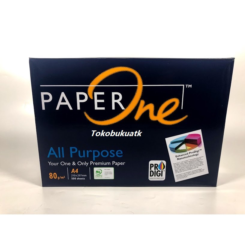 Jual Kertas Paper One A4 80 Gram/Kertas Fotokopi/Kertas Print | Shopee ...