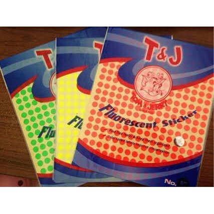 Jual LABEL T&J 97 BULAT , WARNA HIJAU, ORANGE, MERAH, KUNING, PINK ...