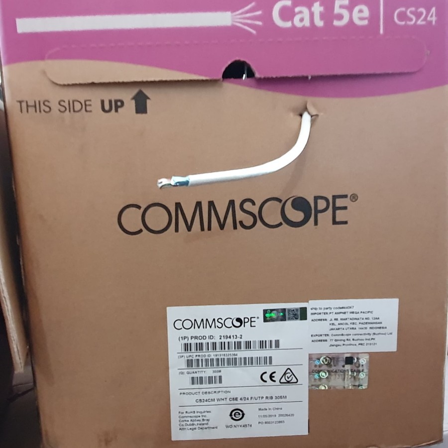 Jual AMP Kabel Lan COMMSCOPE FTP CAT5 ORIGINAL | Shopee Indonesia