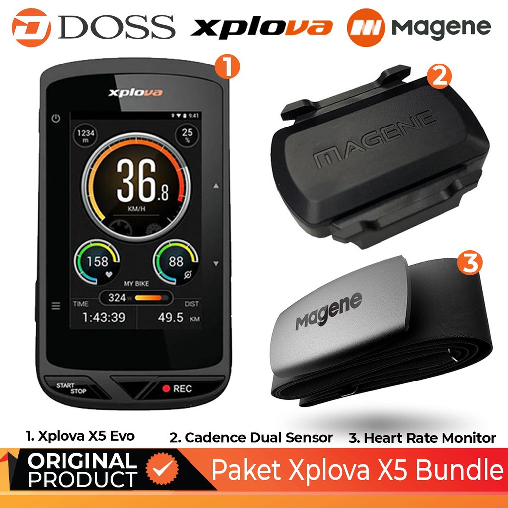 Jual Magene Xplova X5 Evo Bundle Original Shopee Indonesia