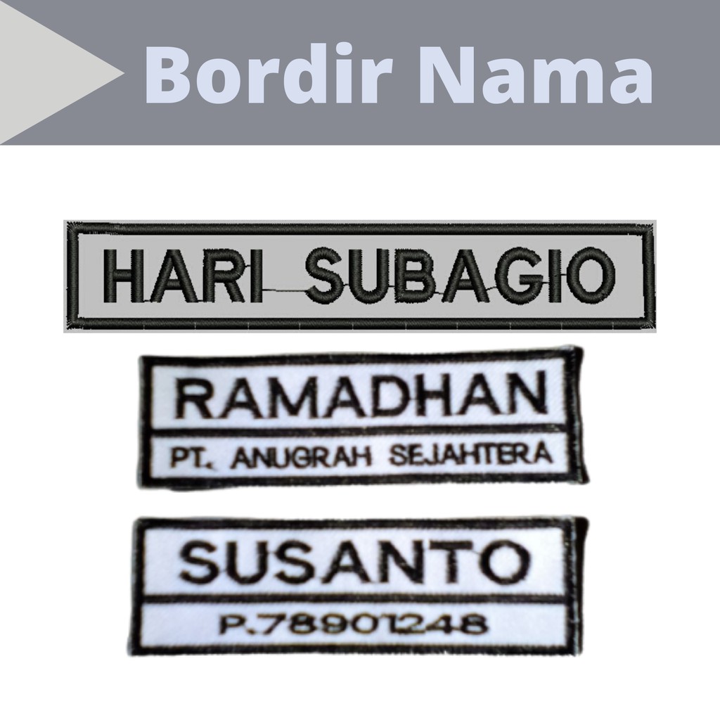 Jual Emblem/Patch/Logo Bordir - Custom Design | Shopee Indonesia
