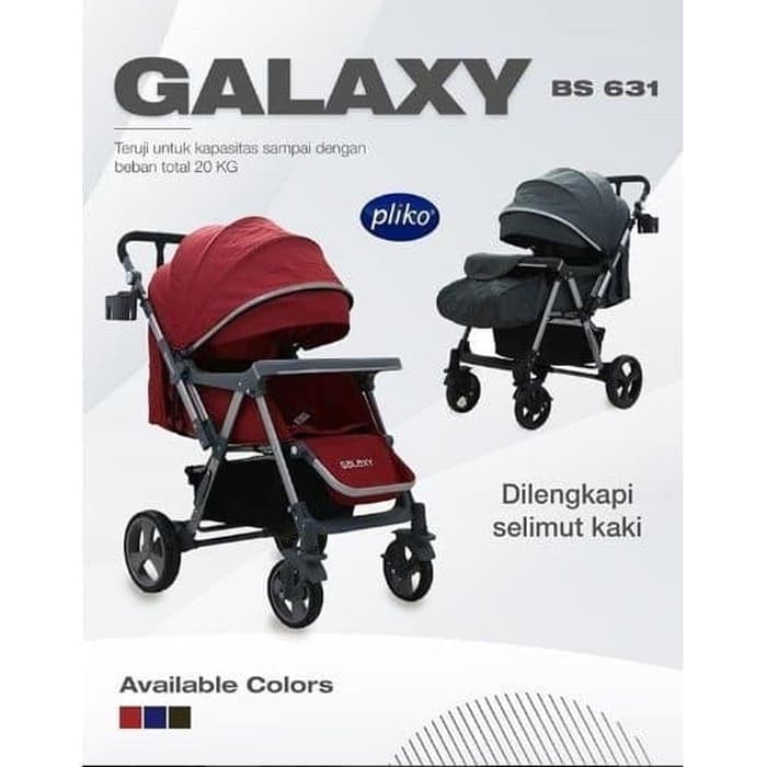 Jual Stroller Pliko Galaxy Reversible/Stroler Bayi Murah/Kereta Dorong ...