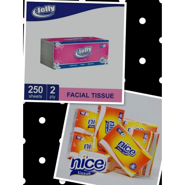 Jual Tissue facial NICE 180 SHEET JOLLY 250 SHEET PROMO | Shopee Indonesia