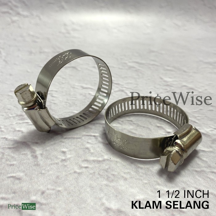 Jual Klam Selang 1 1/2" / Klem Clam Selang / Hose Pipe Clamp | Shopee ...