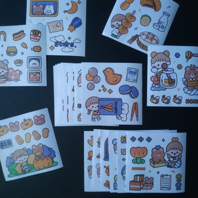 Jual Sticker PVC sticker aesthetic lucu tumblr untuk journal sticker ...
