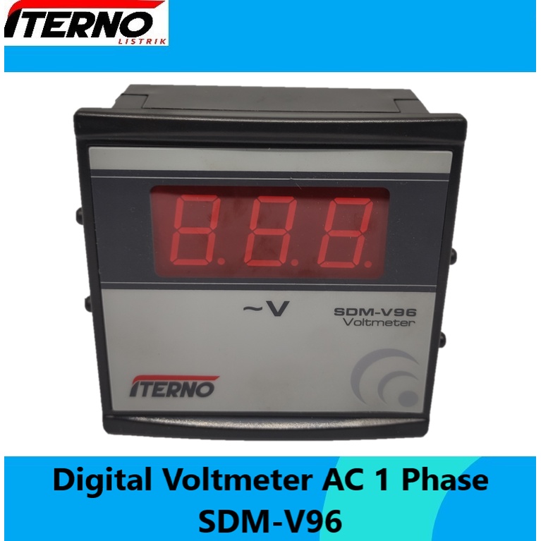 Jual Digital Voltmeter AC 1 Phase 96x96mm SDM-V96 Iterno | Shopee Indonesia