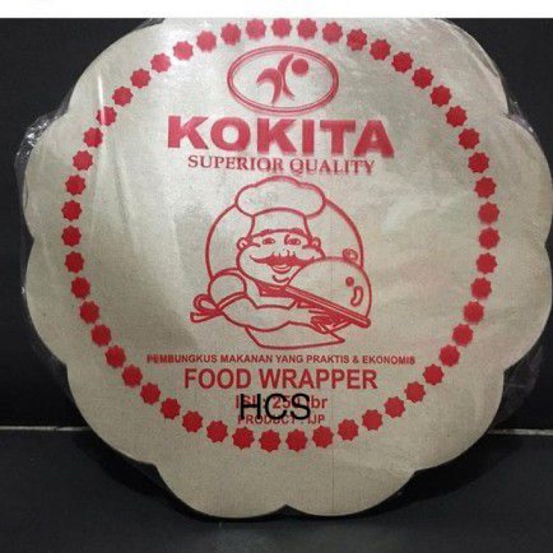 Jual Kertas nasi bulat ukuran 25cm isi 150 lembar/kertas nasi bunga ...