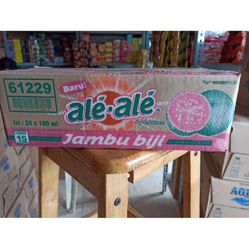 Jual Ale Ale Minuman Gelas Rasa Jambu Biji Dus Isi 24 Pcs | Shopee ...