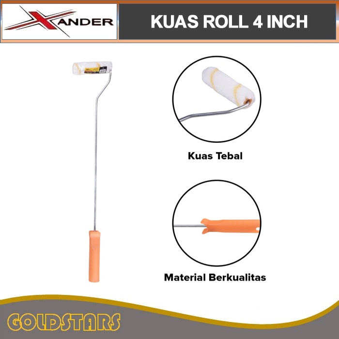 Jual Gagang Kuas Roll Kapal 4 IN XD-1210 Gagang Panjang Xander KUAS168 ...