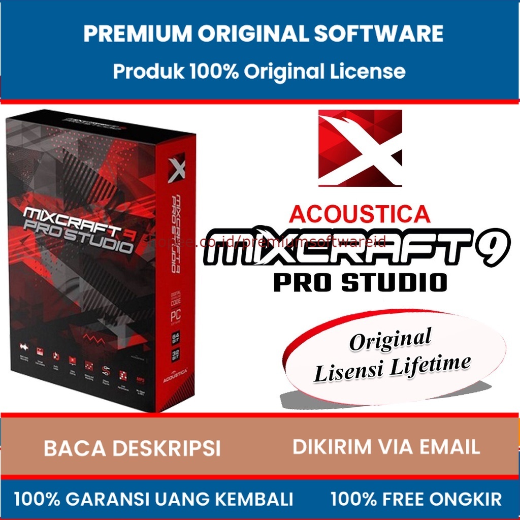 Jual Acoustica MixCraft Studio PRO Original - Studio rekaman dan ...