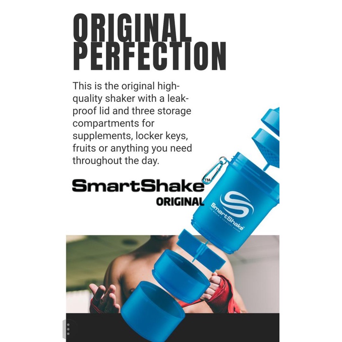 Jual Monggo] Smartshake Original Series 600Ml- Smart Shake Botol Shaker ...