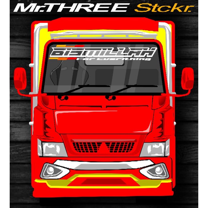 Jual STICKER KACA TRUCK CUSTOM CANTER, RAGASA, DYNA, HINO, ELF, GRANMAX ...