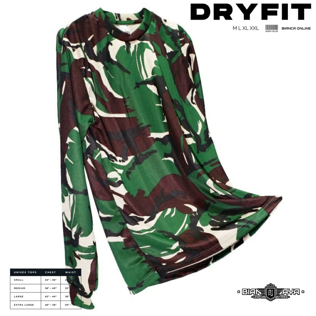 Jual Kaos Loreng Malvinas Baju Kaos loreng lengan Panjang TNI Malvinas bahan dryfit terbaru ...