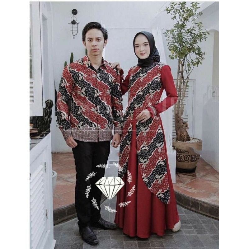Jual Batik/Muslim Wanita Couple Pria Pesta Kondangan Kekinian Kapelan ...