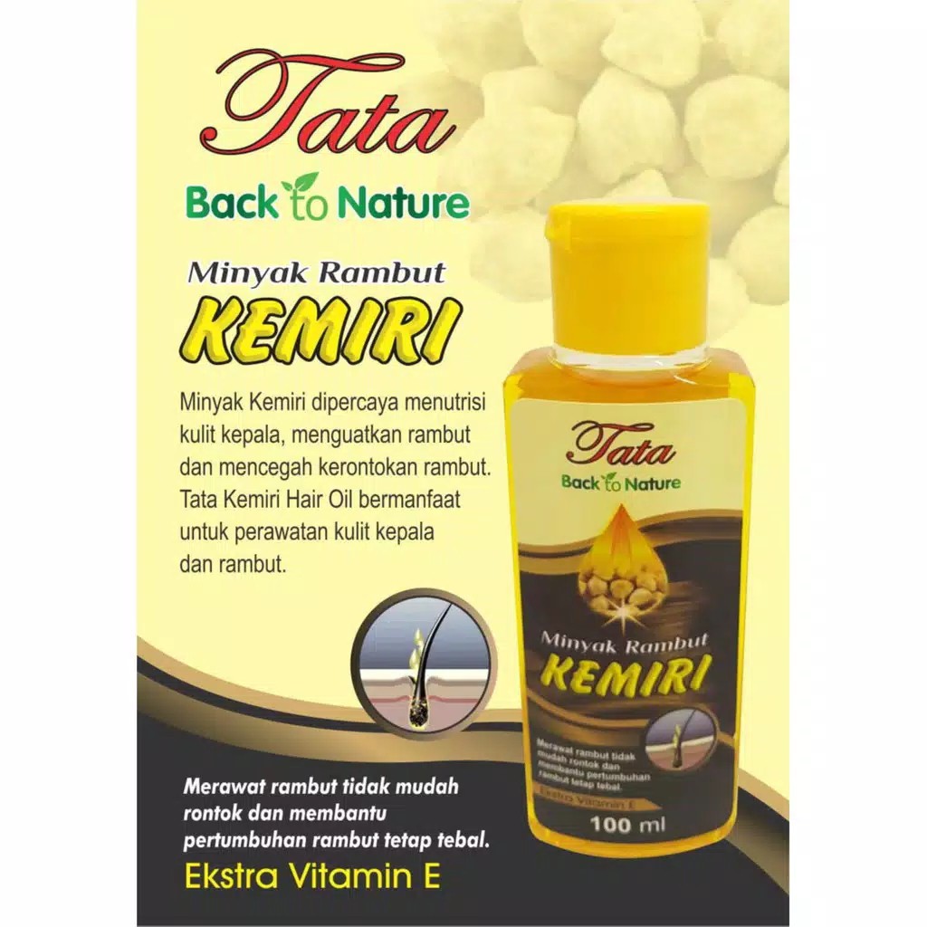 Jual TATA Minyak Rambut Kemiri 100ml BPOM | Shopee Indonesia