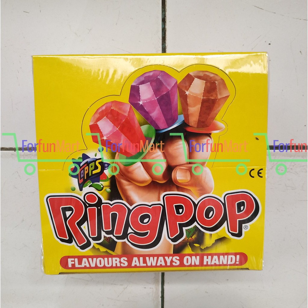 Jual Permen Cincin Permata Merek Ring Pop Thailand isi 24 | Shopee ...