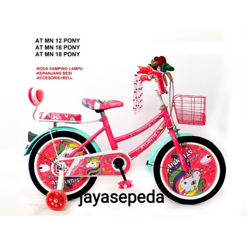 Jual sepeda mini anak perempuan 12 16 18 inch atlantis little ponny ...
