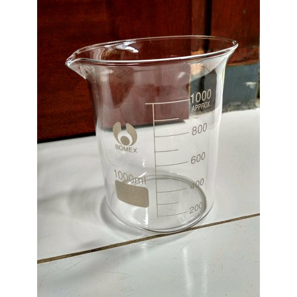 Jual GELAS KIMIA KACA KAPASITAS 1000 ML - BEAKER GLASS 1000 ML | Shopee Indonesia
