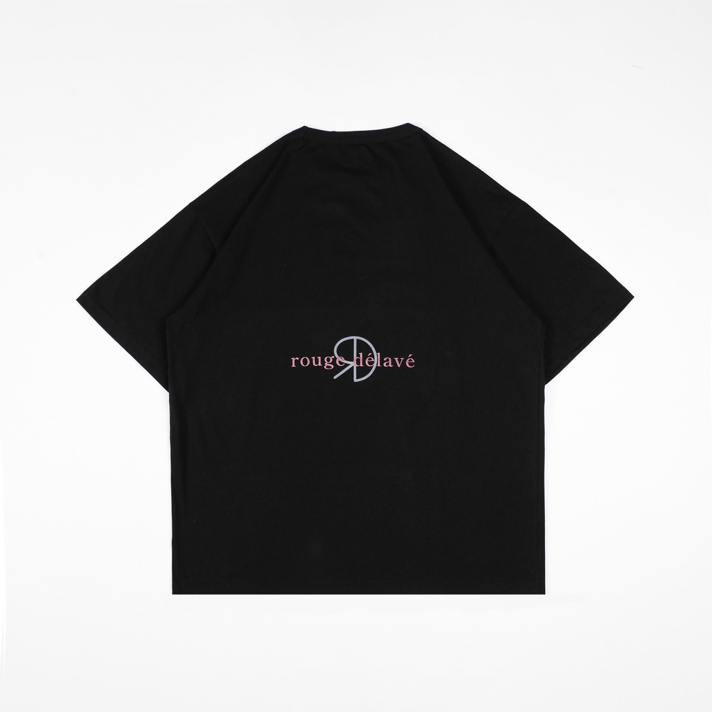 Jual Rouge Delave Black Pink is for Everyone Front Oversized T-Shirt ...
