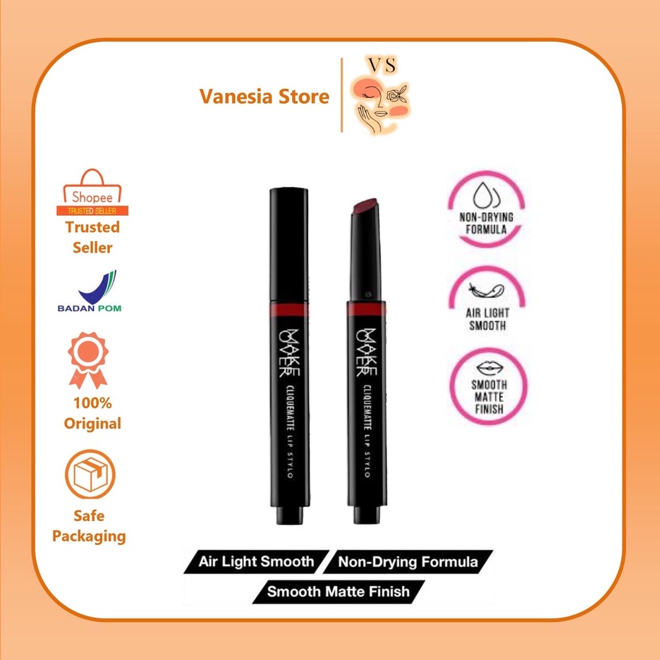 Jual MAKE OVER Cliquematte Lip Stylo 2 g - Lipstick Matte | Shopee ...