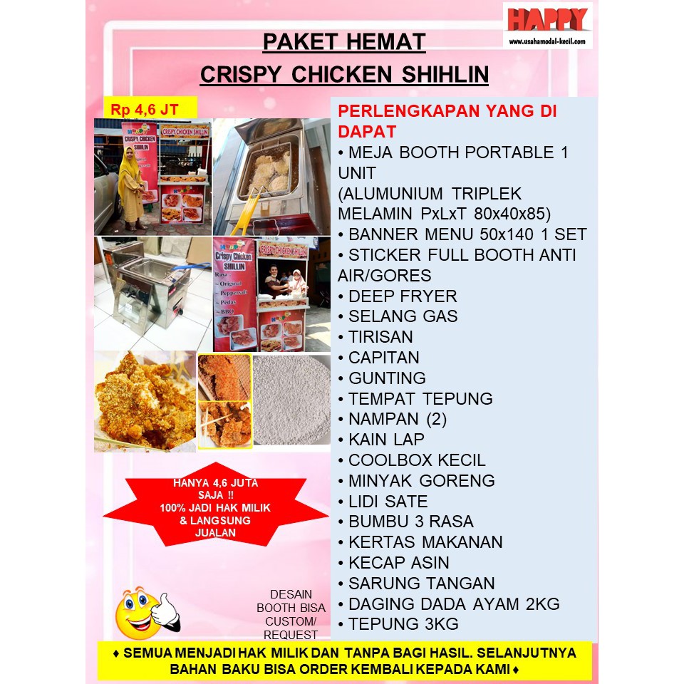 Jual PAKET HEMAT MURAH EKONOMIS USAHA FRANCHISE MAKANAN TAIWAN CRISPY ...