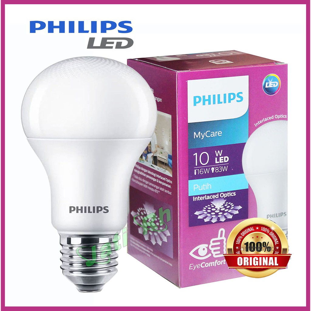 Jual PHILIPS LAMPU LED BULB MYCARE 10W 10 WATT PUTIH COOL DAYLIGHT 6500K, LAMPU LED BULB PHILIPS ...