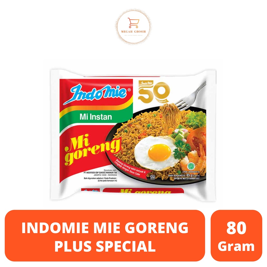 Jual INDOMIE MIE GORENG PLUS SPECIAL PCK 80G | Shopee Indonesia