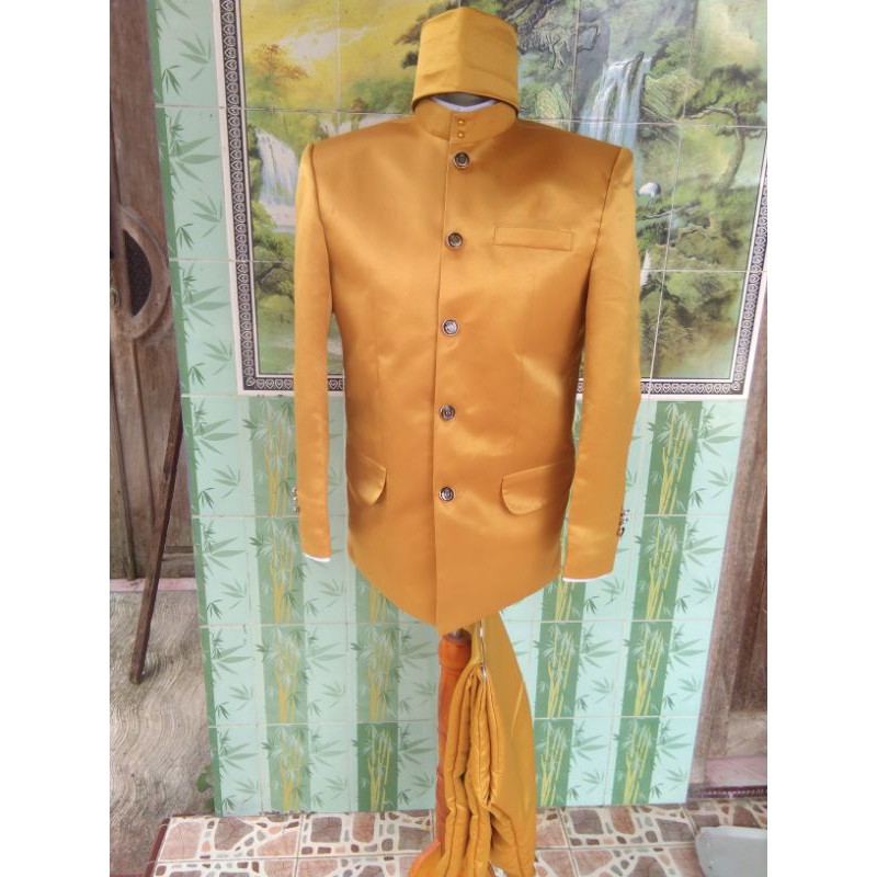 Jual Beskap basofi polos/beskap bapak besan/beskap pria basofi/beskap ...