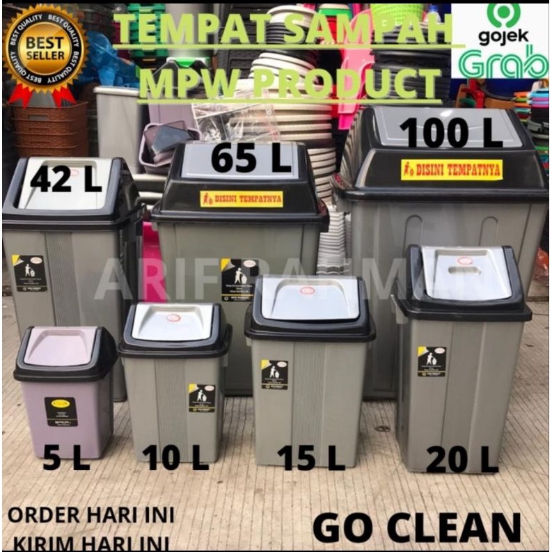 Jual Tempat Sampah / Tong Sampah MPW 5 10 15 20 42 60 100Liter | Shopee Indonesia