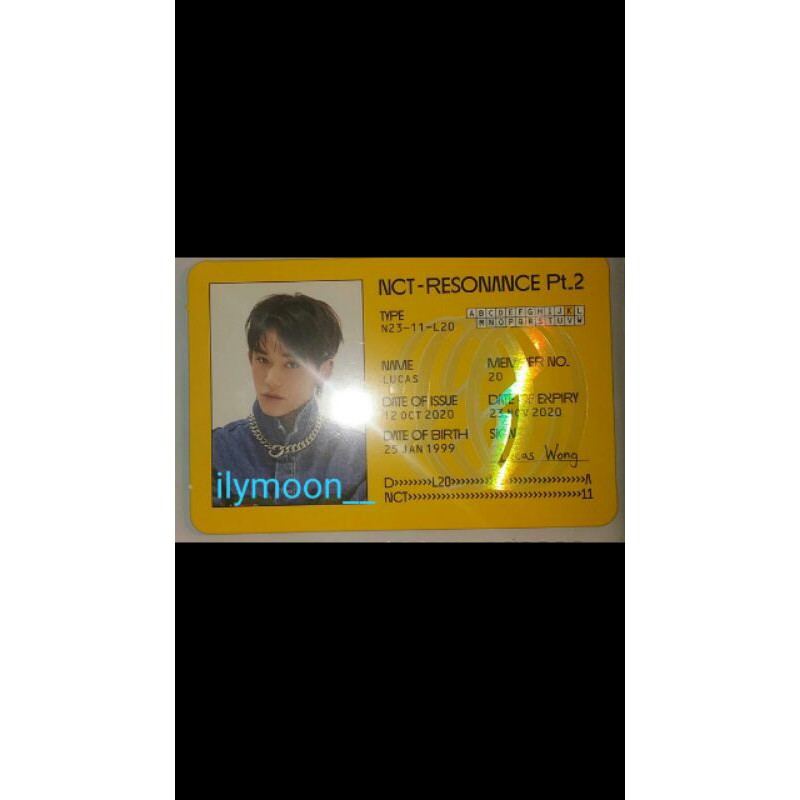Jual ID CARD NCT 2020 LUCAS (BOOKED) | Shopee Indonesia